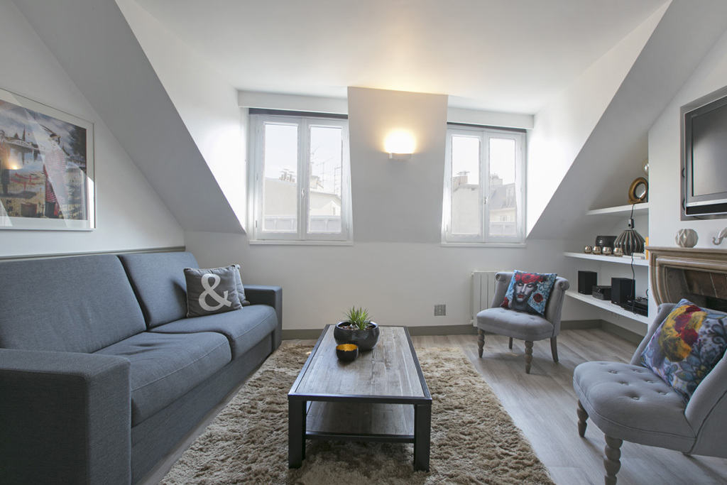 Undeniably charming, furnished attic and top-floor apartments in Paris