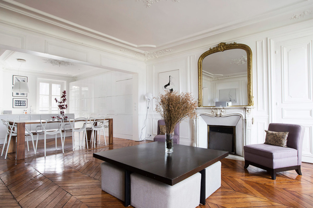 Haussmannian apartment in Paris: timeless elegance with plenty of ...